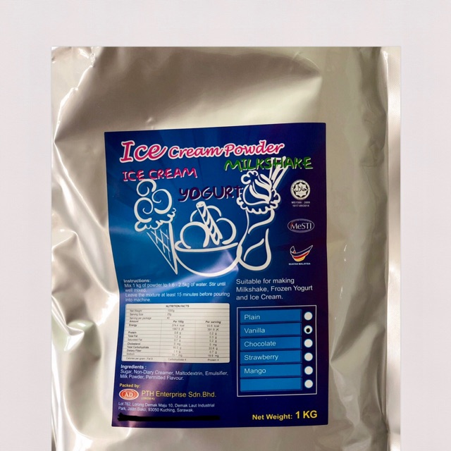 Soft Ice Cream Powder 1 cart (1kg x 10 packs) | Shopee Malaysia