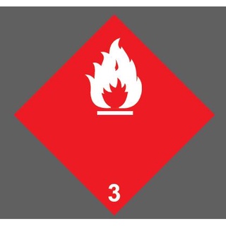 Self Adhesive Sticker Flammable Toxic Class 6 Sticker Flammable Liquid ...