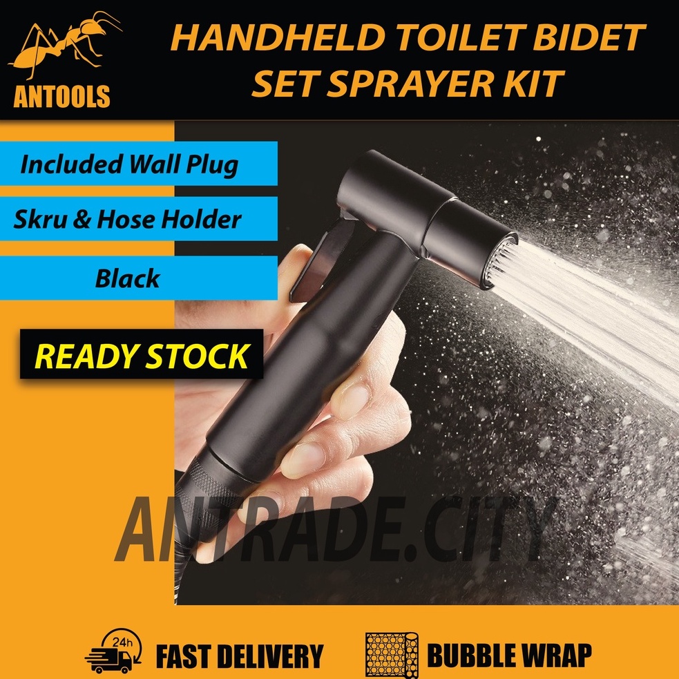 BLACK Toilet Bidet Set Sprayer Kits for Toilet Black/White / Hand ...