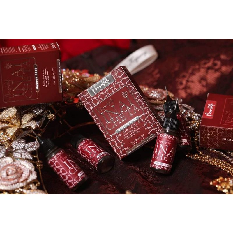 INAI CHE TA | ORIGINAL HQ | INAI CHE TA MAROON ROSE | SAH SOLAT | 100% HENNA LEAF POWDER ...
