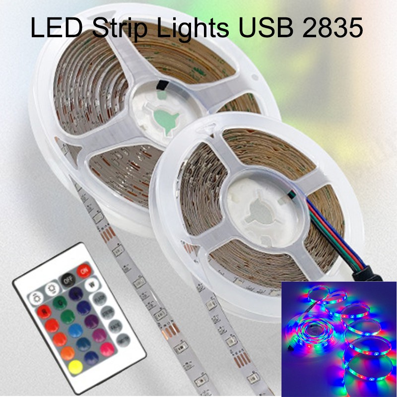 LED RGB Fairy String Strip Light Lamp USB 2835 Light Remote Control SMD ...