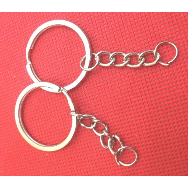 handmade Key Chain, Ring With Short Chain, Keychain Ring DIY 钥匙圈 O Ring ...