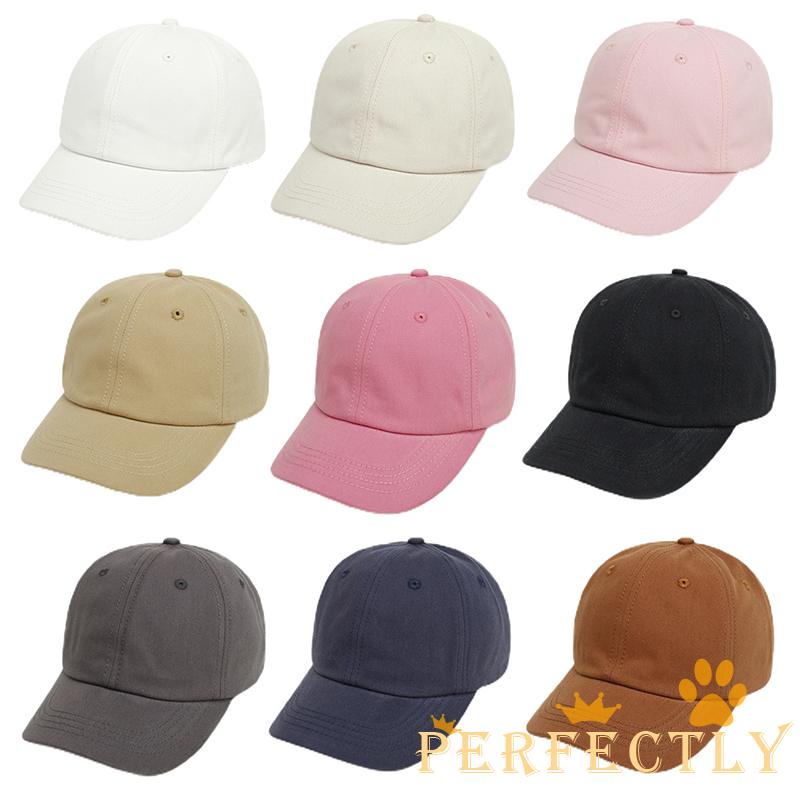 PEF-Kids Baseball Sun Hat, Casual Style Solid Color Adjustable ...