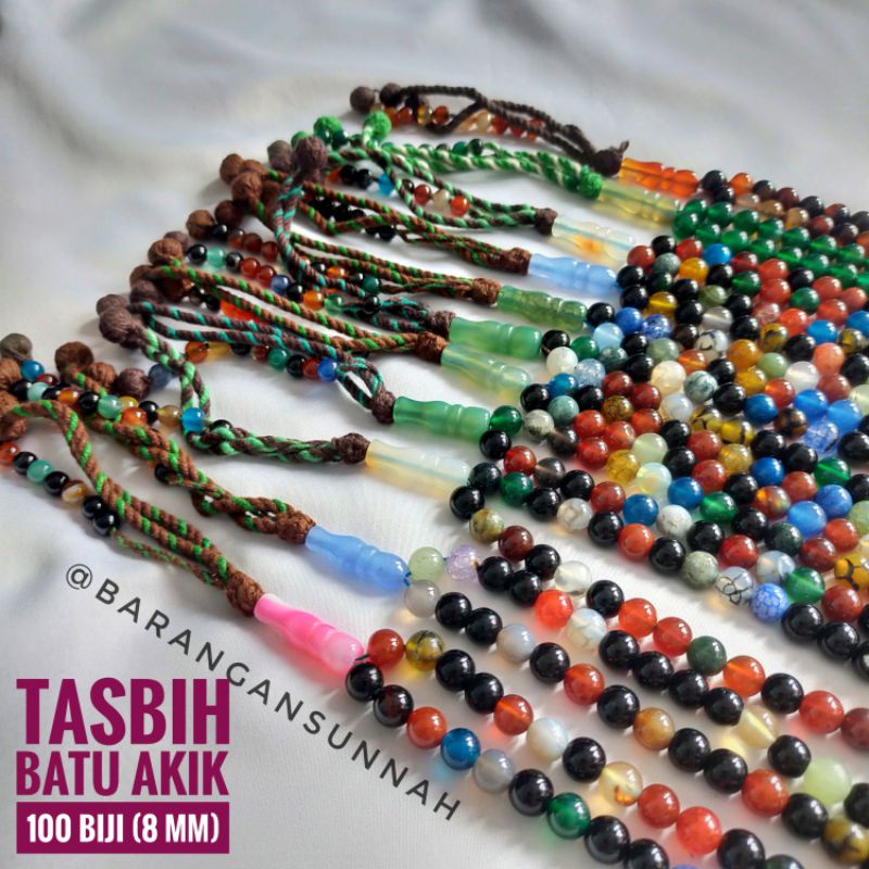 [NEW STOCK] Tasbih Batu Akik, Tulang Unta Mix Batu Fairuz/ Kokka ...