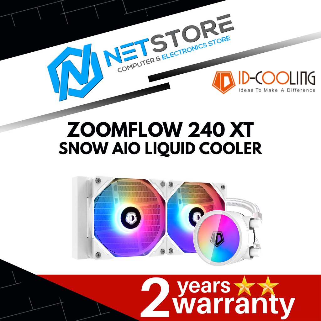 ID-COOLING ZOOMFLOW 240 XT SNOW AIO LIQUID COOLER - IDC-CPU-ZOOMFLOW ...