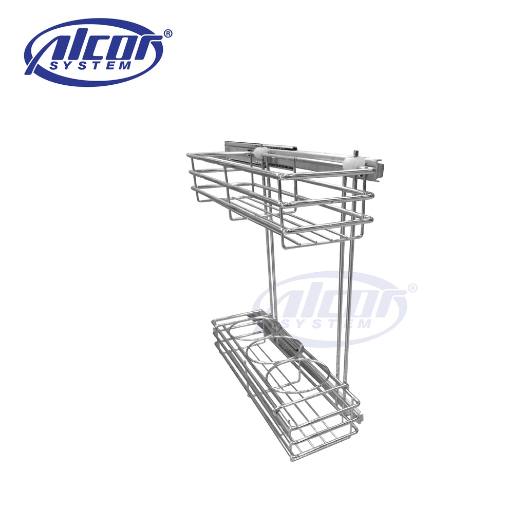 Alcor System 2 Tier Side Mounted Multi Purpose Pull Out Unit (W03 ...