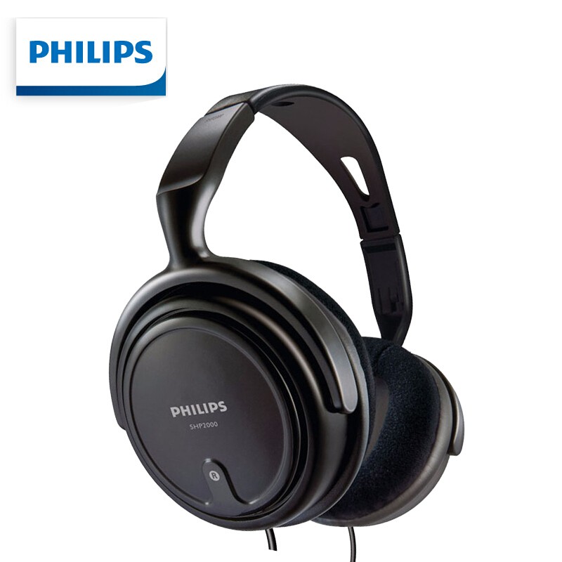 Philips SHP2000 - Adjustable Over-Ear Stereo Corded Audio Headphones ...