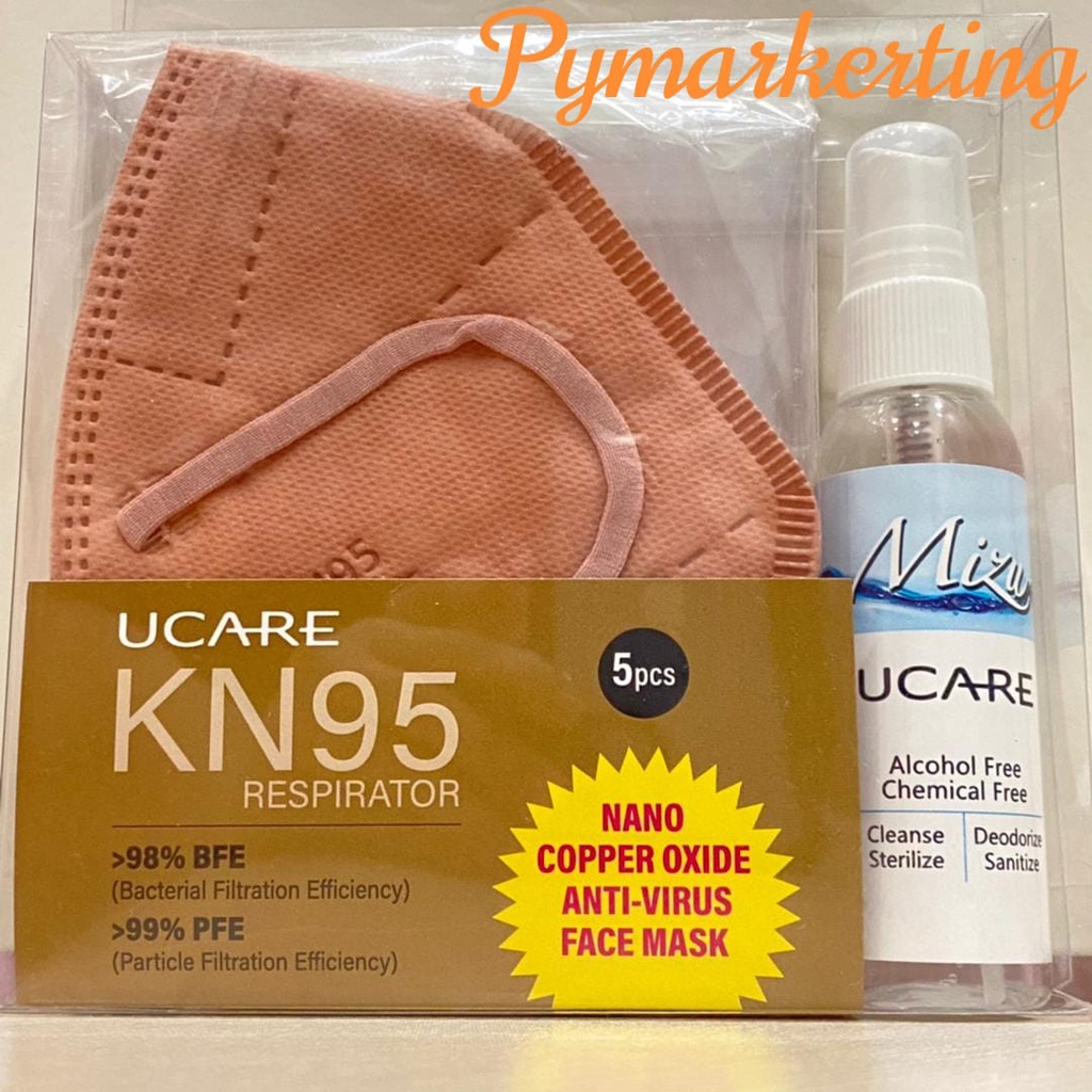 Ucare Reusable KN95 Nano Copper Oxide Anti Virus 5Ply Mask 98%BFE 99 ...