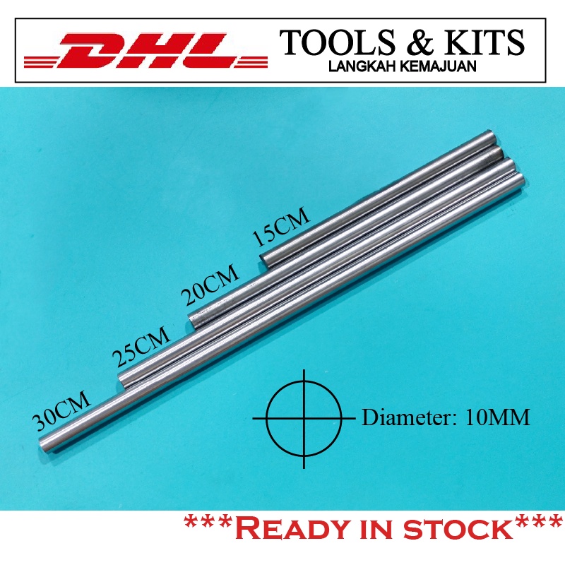 10mm Diameter Hard Linear Steel Metal Rod 15cm/20cm/25cm/30cm for ...