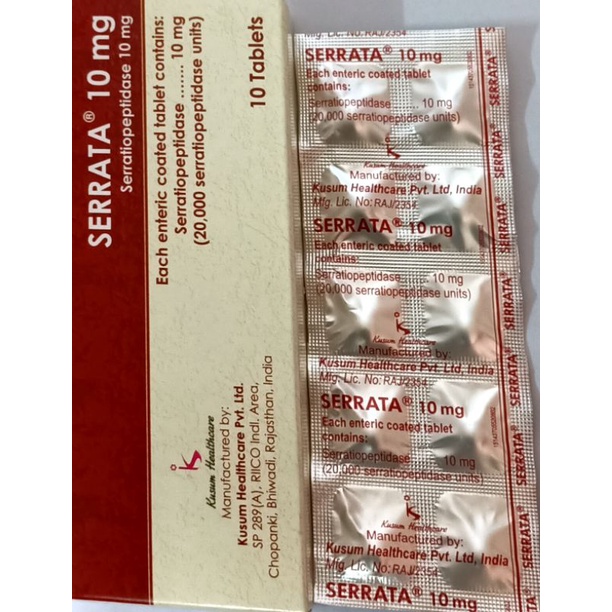 PIL SERRATA UNTUK RAWATAN BENGKAK,RADANG,ULSER,SAKIT GIGI | Shopee Malaysia
