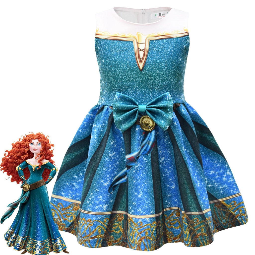 Cosplay Merida Adorable Costume For Girls Available In Different Sizes ...