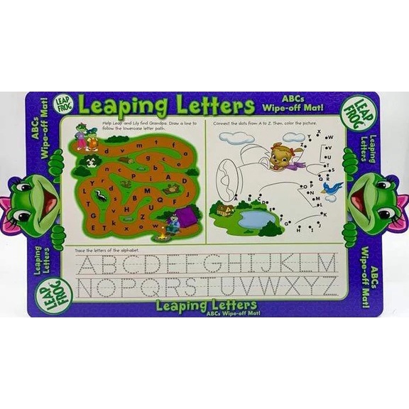 Leaping Letters: Abc Wipe-Off Mat! Learn Alphabets | Shopee Malaysia