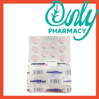 Paracetamol 650mg 10 tablets/ strip Dynamol 650mg | Shopee Malaysia