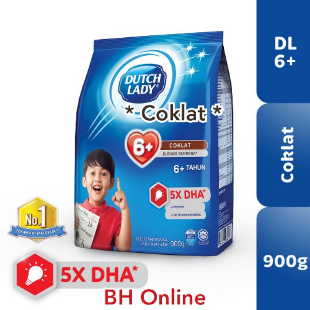 Dutch Lady 6+ x 850g - Biasa, Coklat | Shopee Malaysia