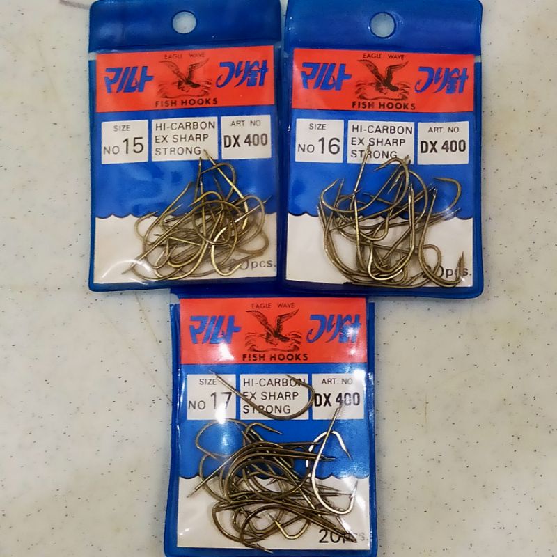 MARUTO EAGLE WAVE DX400 JAPAN FISH HOOKS | Shopee Malaysia