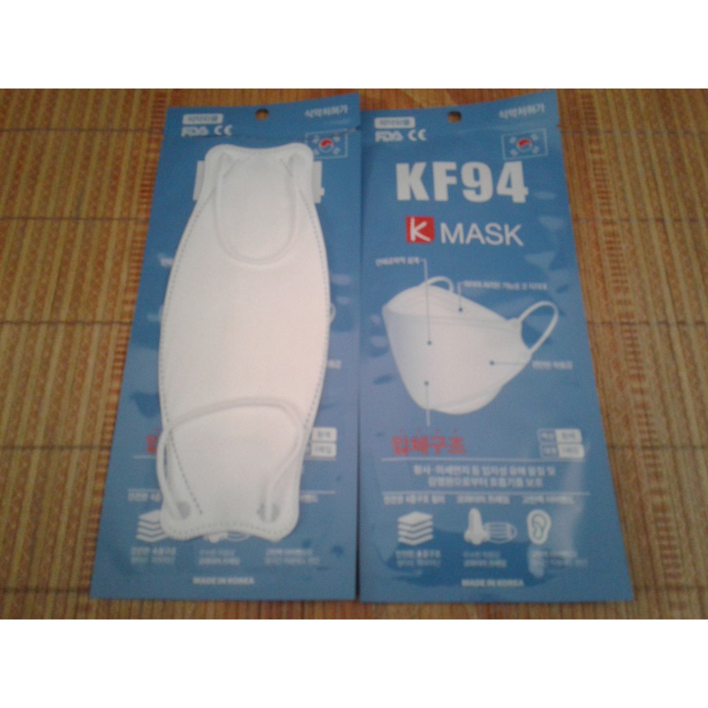 (Ready Stock) KF94 K MASK LARGE 4 LAYER MASK (BLACK/WHITE) | Shopee ...