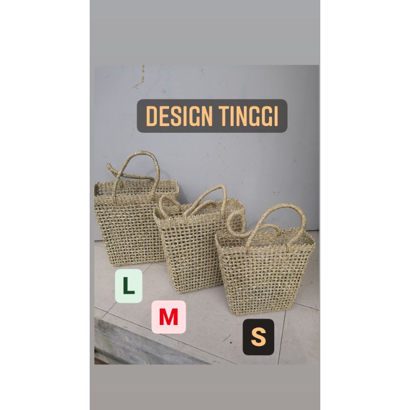 [Ready Stock] Traditional Picnic Bag Khemah 3 In 1 Jut Rattan Bag Beg ...
