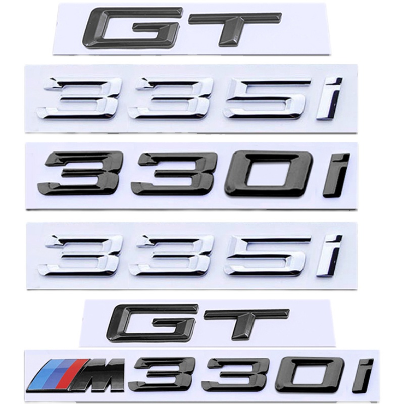 Bmw BMW GT 320I Car Logo M328I 330I 335I 320I Black GT Rear Tail Logo 3 ...
