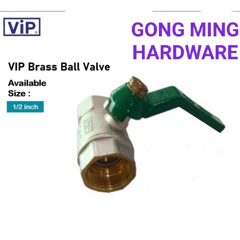 🎉READY STOCK🎉[100% ORIGINAL]VIP BRASS FULL BORE BALL VALVE Brass ...