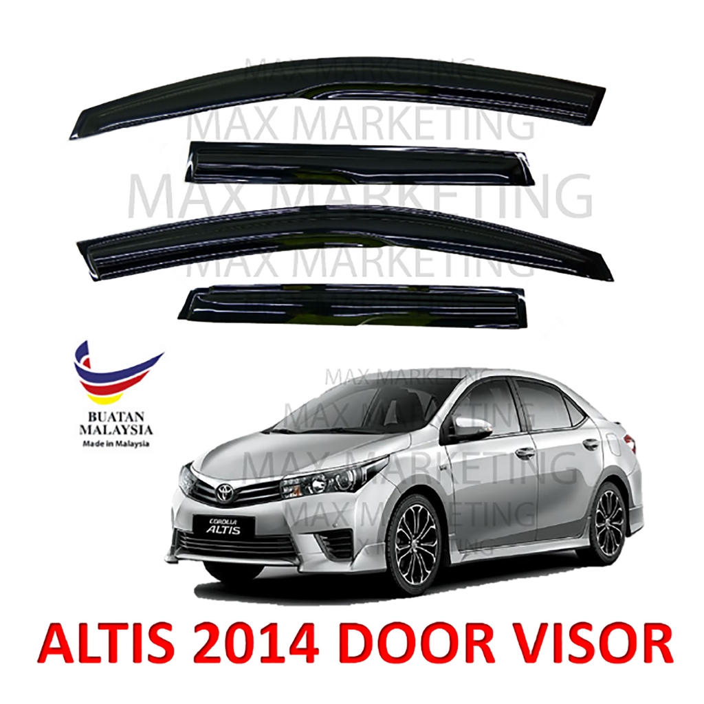 TOYOTA ALTIS 2014 PERODUA FIT GD2 DOOR VISOR/WINDOW VISOR (1 BOX 4 PCS ...