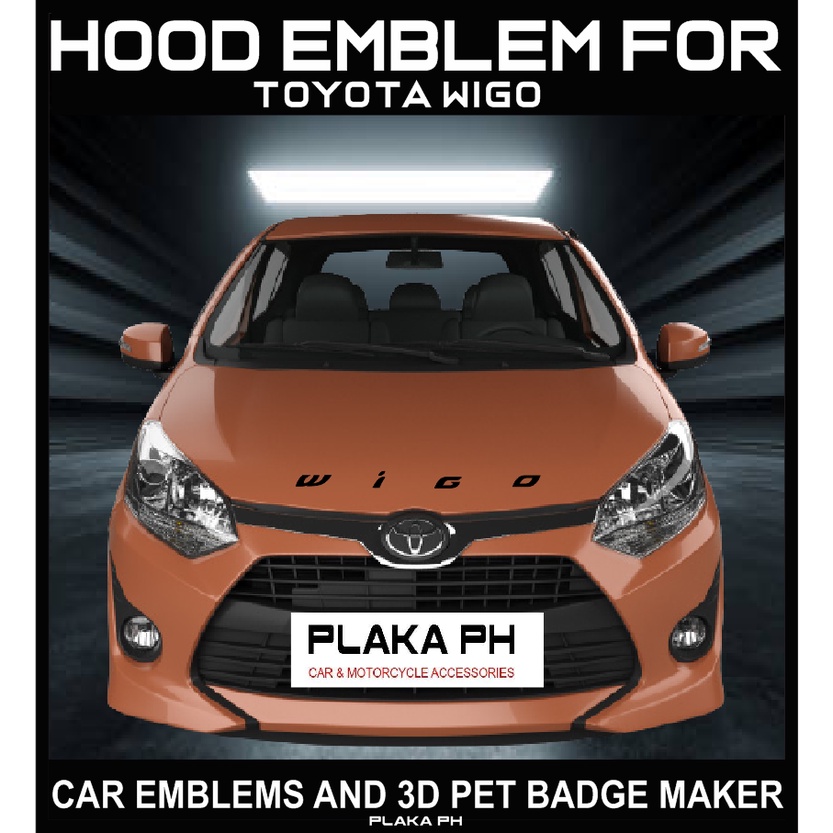 Hood emblem for Toyota Wigo | Shopee Malaysia