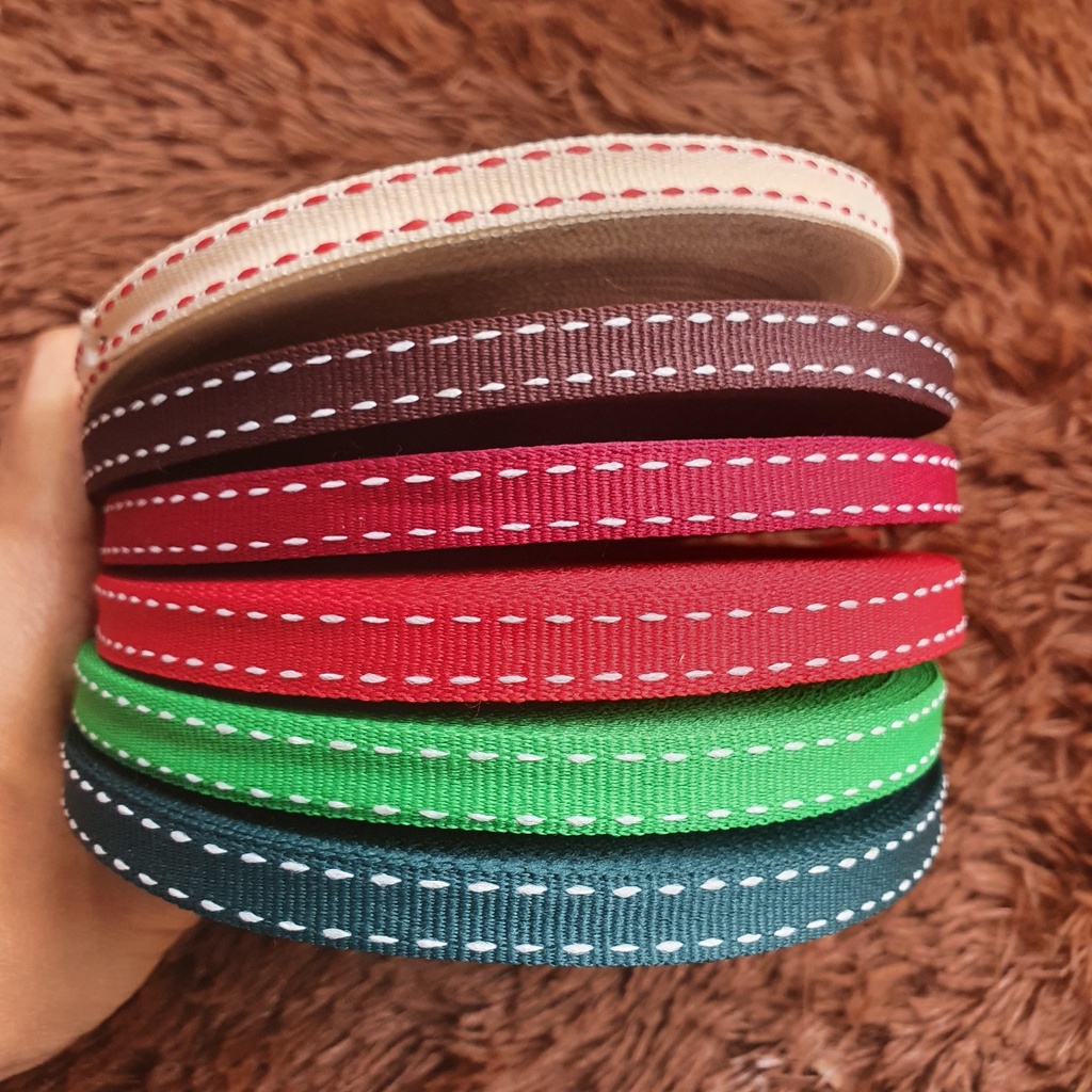 Spotted Bus Ribbon 1 cm | Shopee Malaysia