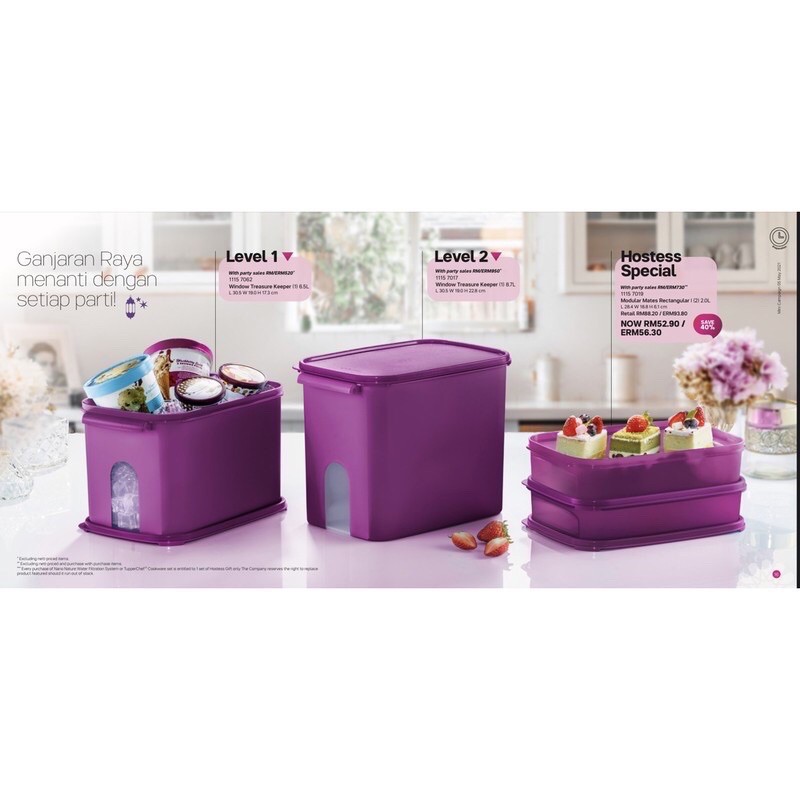 💥Ready Stock!💥Tupperware Window Treasure Keeper/Modular Mates ...