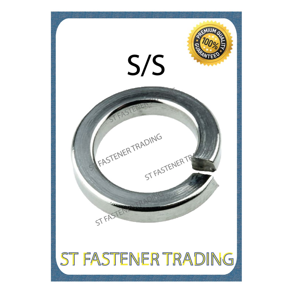 Spring Washer Stainless Steel ( M4 - M16 ) | Shopee Malaysia