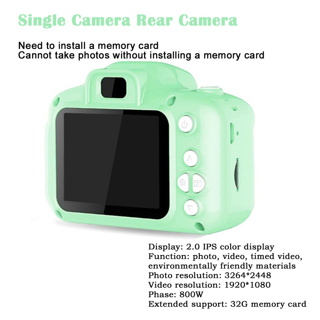 🇲🇾🔥X2 Kids Camera Mini Camera 2 inch LCD Screen 0.3MP DSLR Camera HD ...