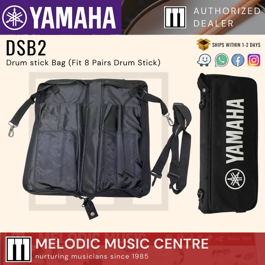 Yamaha DSB2 Drum Stick Bag Cotton Sling Fit 8 Pairs Drumstick ...