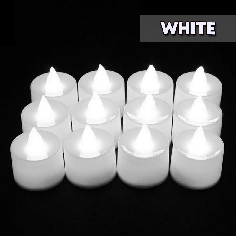 𝗙𝗥𝗘𝗘 𝗕𝗔𝗧𝗧𝗘𝗥𝗬 𝗫𝟮 》 Flicker Flameless Smokeless Romantic Mini LED Candle ...