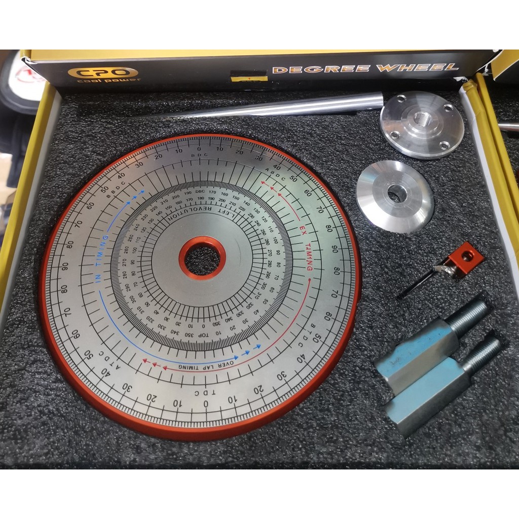 SCK DEGREE Wheel Set & Dial Indicator Analoge Meter With Holder Set ...