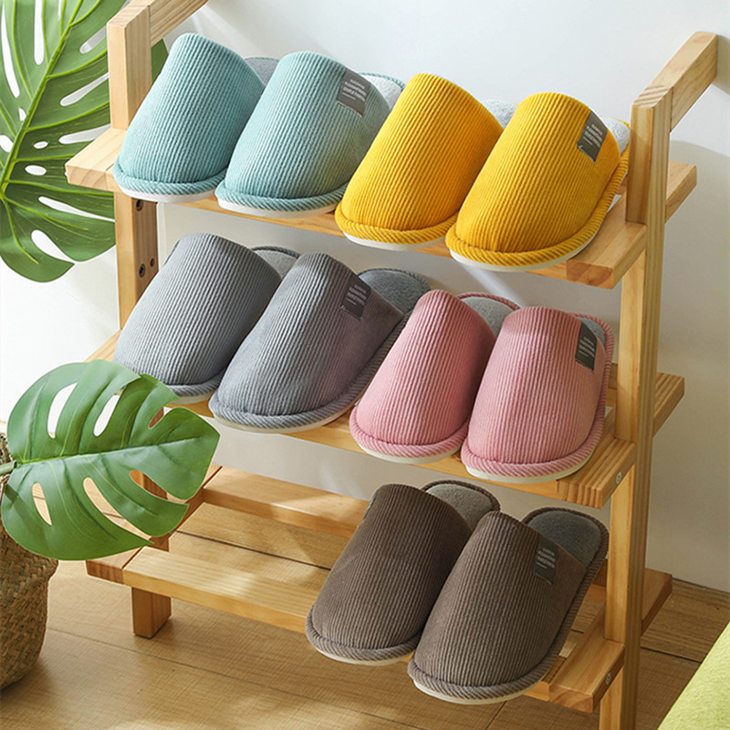 READY STOCK Women's Cotton Slippers Autumn and Winter Home Indoor ...