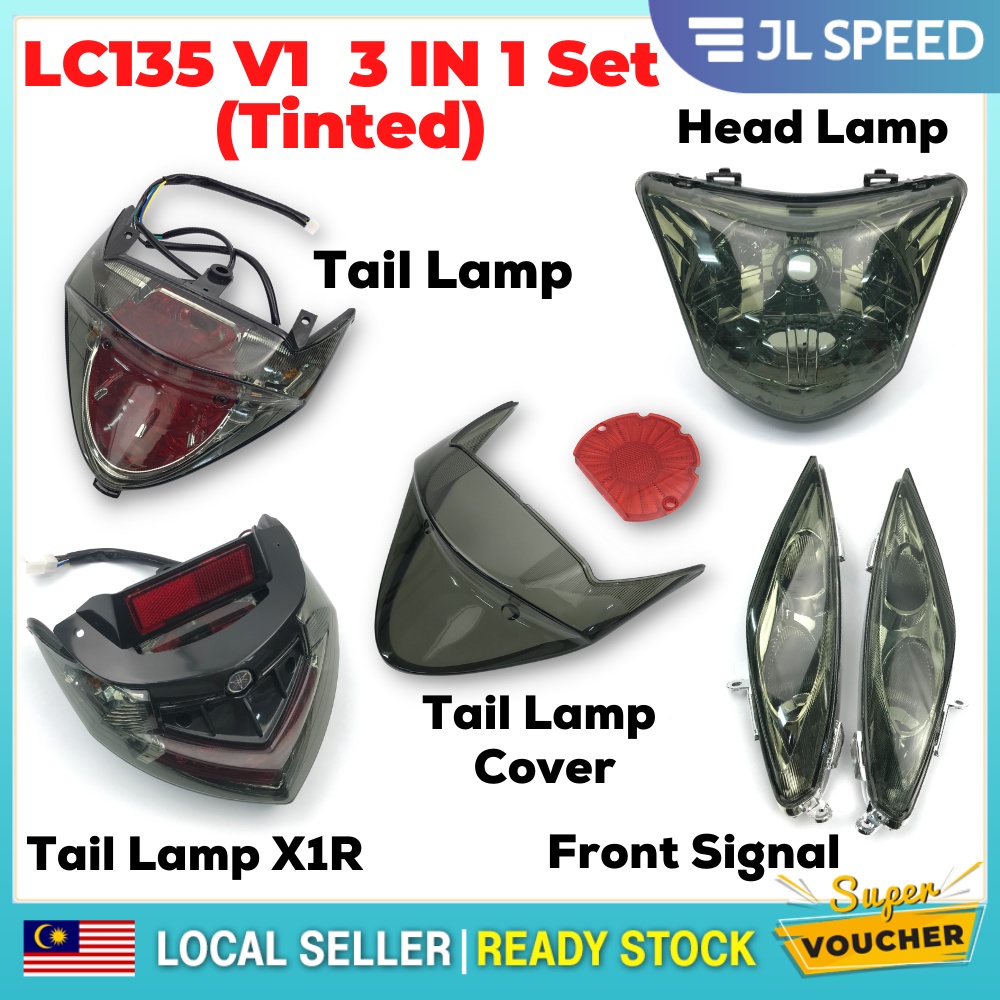 YAMAHA LC135 LC 135 V1 HEAD LAMP + X1R TAIL LAMP + FRONT SIGNAL SET + TAIL LAMP COVER LAMPU ...