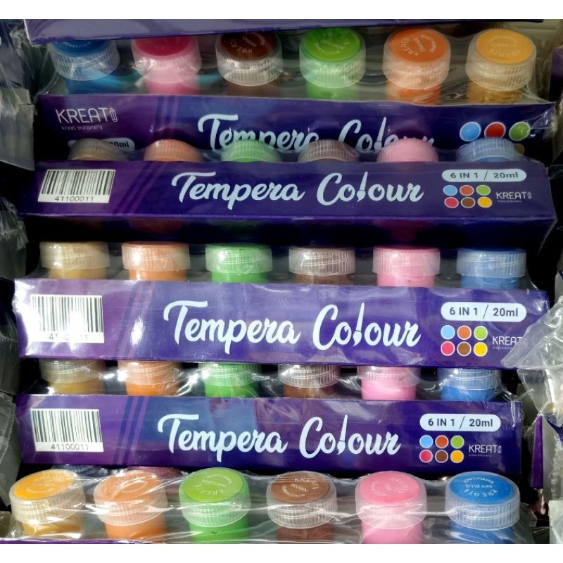 Mini Tempera Paste 6 in 1 /Set (20ml/Bottle) | Shopee Malaysia