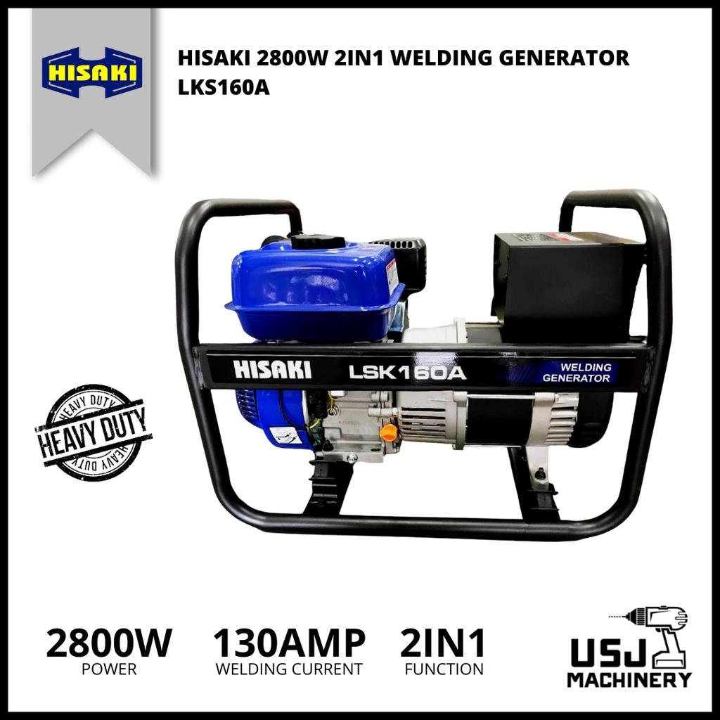 HISAKI 2800W 2in1 Welding Generator LKS160A | 6 Months Warranty | Shopee Malaysia
