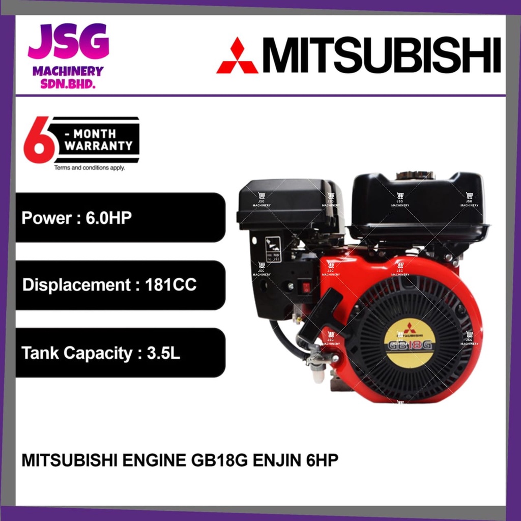 *[100% ORIGINAL] MITSUBISHI ENGINE GB18G ENJIN 6.0HP | Shopee Malaysia