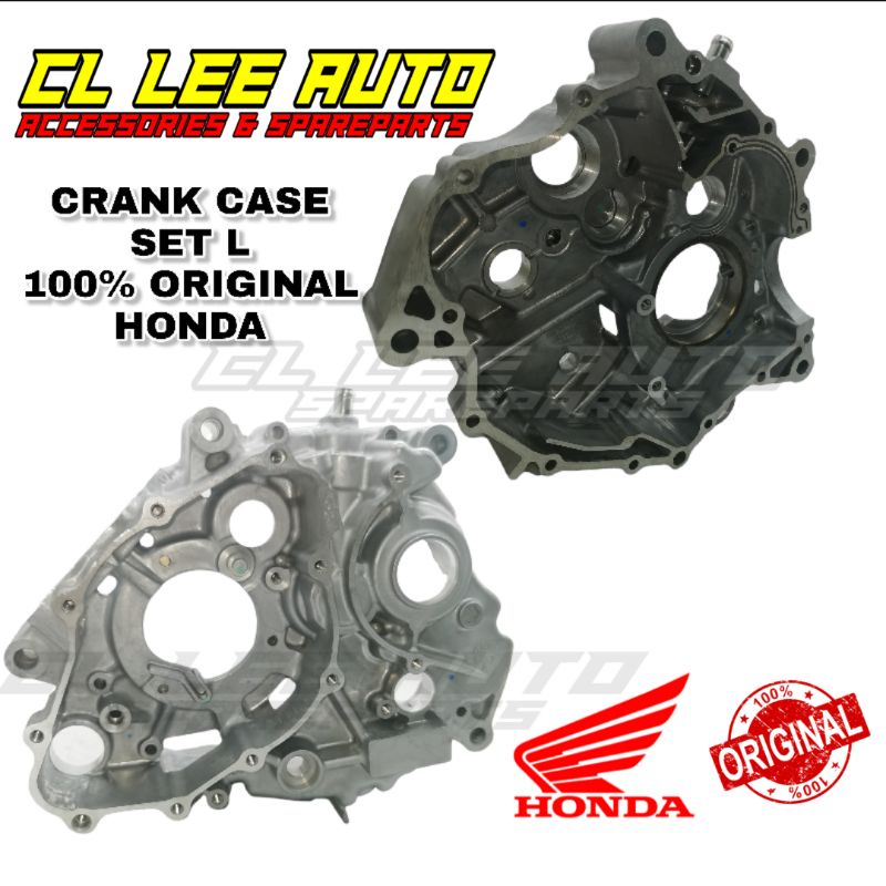 HONDA RS150 LH Crankcase Assy 1 Set Crank Case Enjin Tudung Engine 100% ...