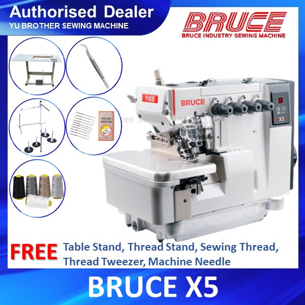 🌸Ready Stock🌸 Bruce X5 X5-4-M03/333, 4 Thread Overlock Sewing Machine ...