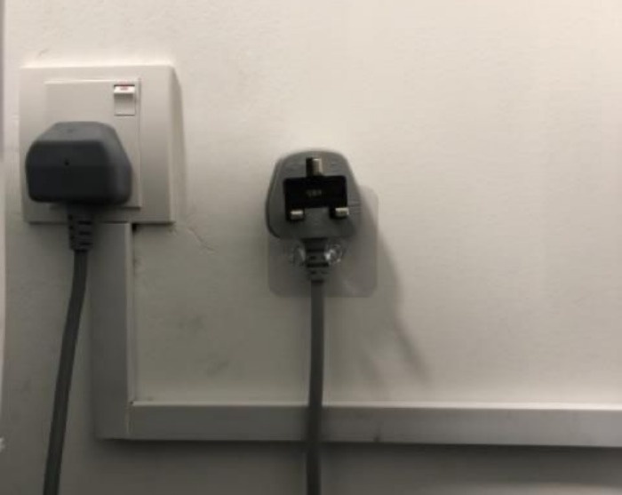 Cable Holder Power Plug Socket Hook Bag Hanger Home Wall Decal ...