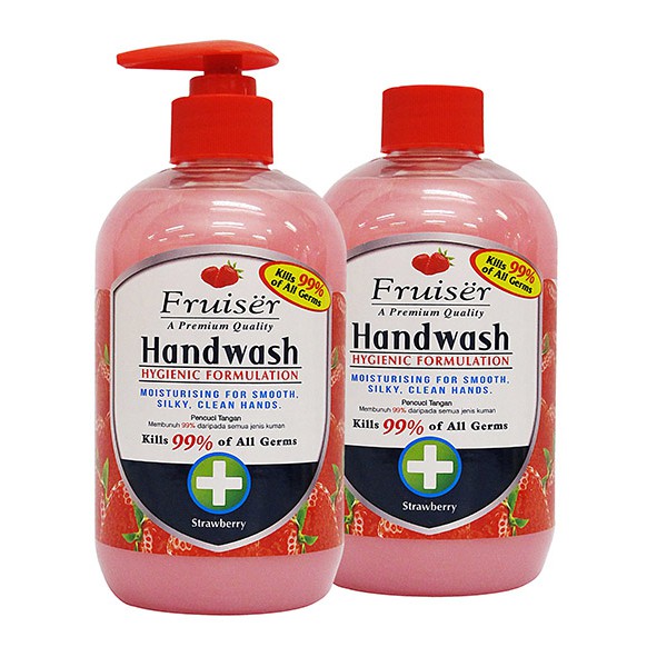 Fruiser Moisturising Hand Wash - Strawberry (500ml x 2's) | Shopee Malaysia