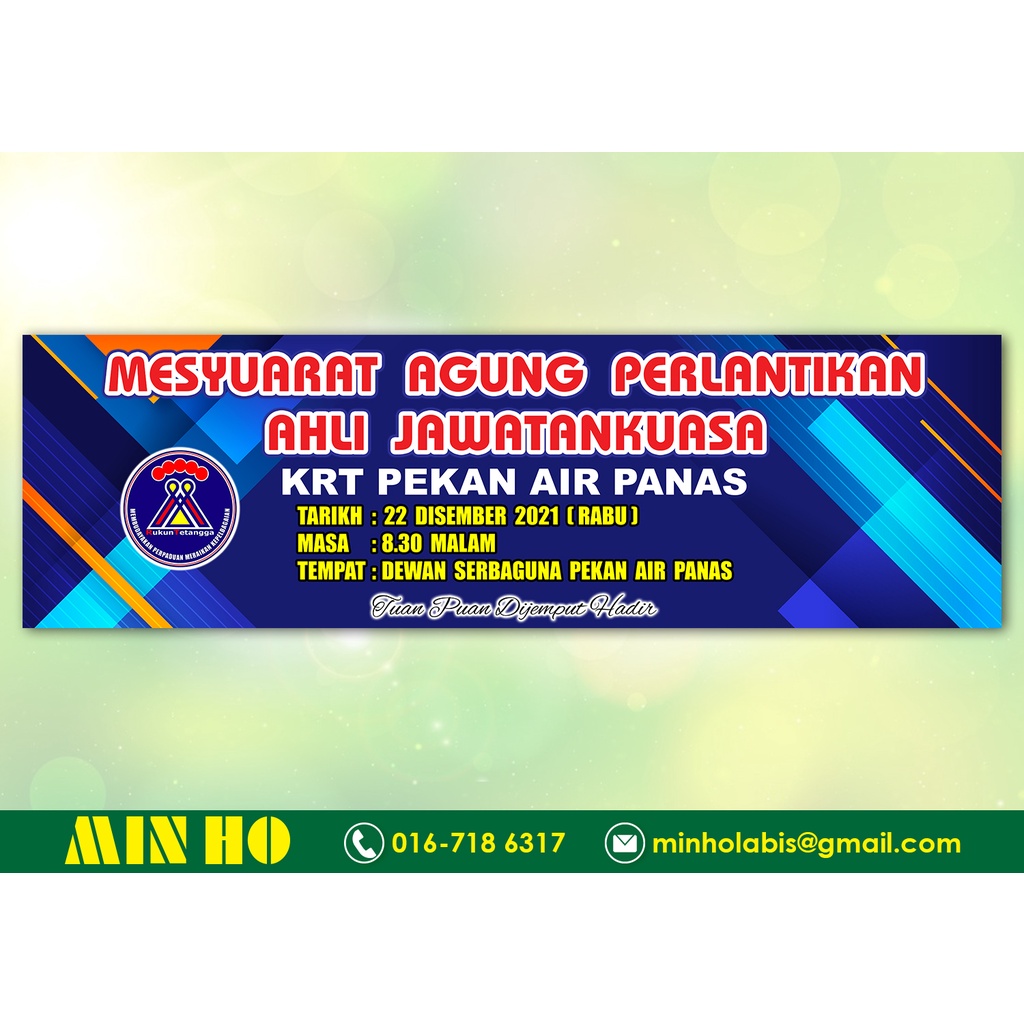 Banner KRT Mesyuarat Agung (Custom Design) | Shopee Malaysia