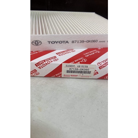 Cabin filter Toyota Hiace/Fortuner/Hilux/Innova 87139-0K060 | Shopee ...