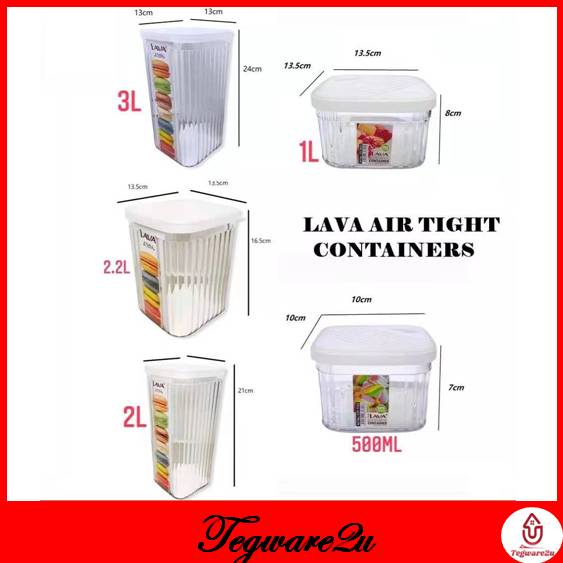 Lava Air Tight Multipurpose Food Container Container Stackable Airtight ...