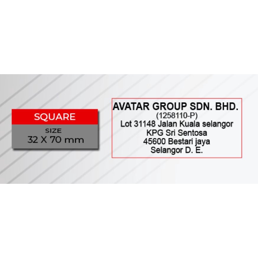 Rubber Stamp Normal / Cop Getah Biasa *SAME DAY DELIVERY* (READY STOCK ...