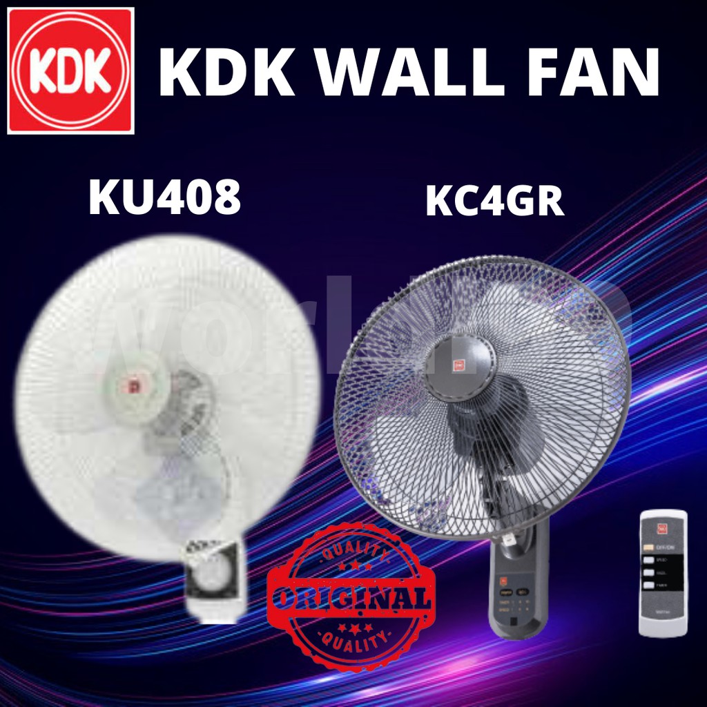 KDK Wall Fan KU408 REGULATOR & KC4GR REMOTE | Shopee Malaysia