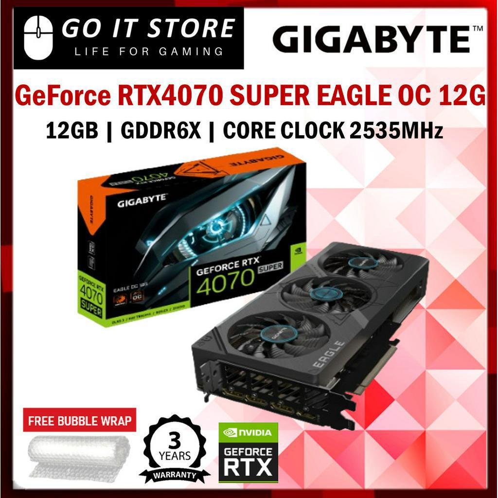 GIGABYTE GeForce RTX 4070 SUPER EAGLE OC 12GB GDDR6X Graphics Card (GV ...