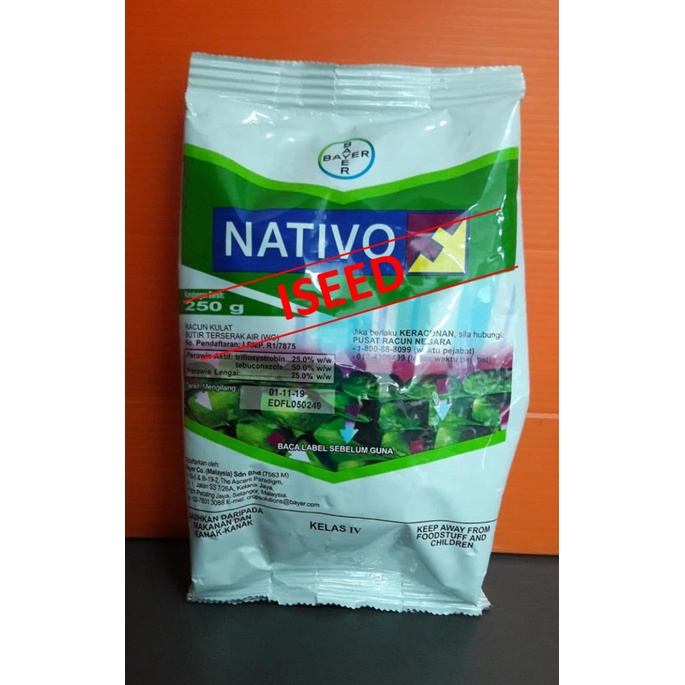 BAYER NATIVO 250GM Trifloxystrobin 25% Tebuconazole 50% Racun Kulat ...