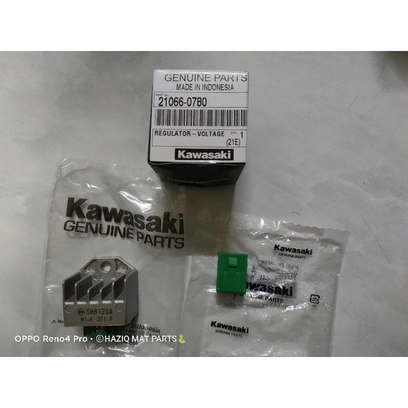 kawasaki zx150 rr 150 katab rectifier / voltage regulator krz zsr ...
