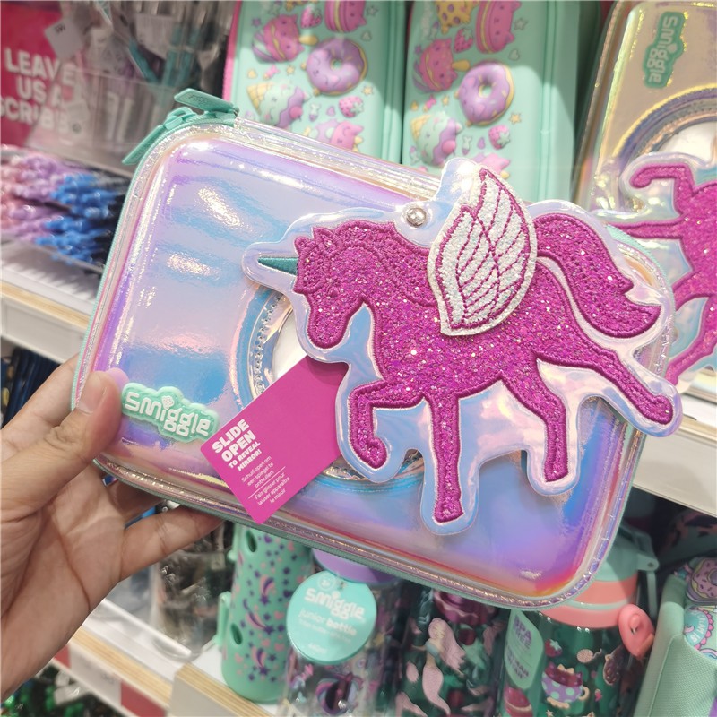 Smiggle Hardtop Pencil Cases Creative Unicorn storage box Owl cute ...